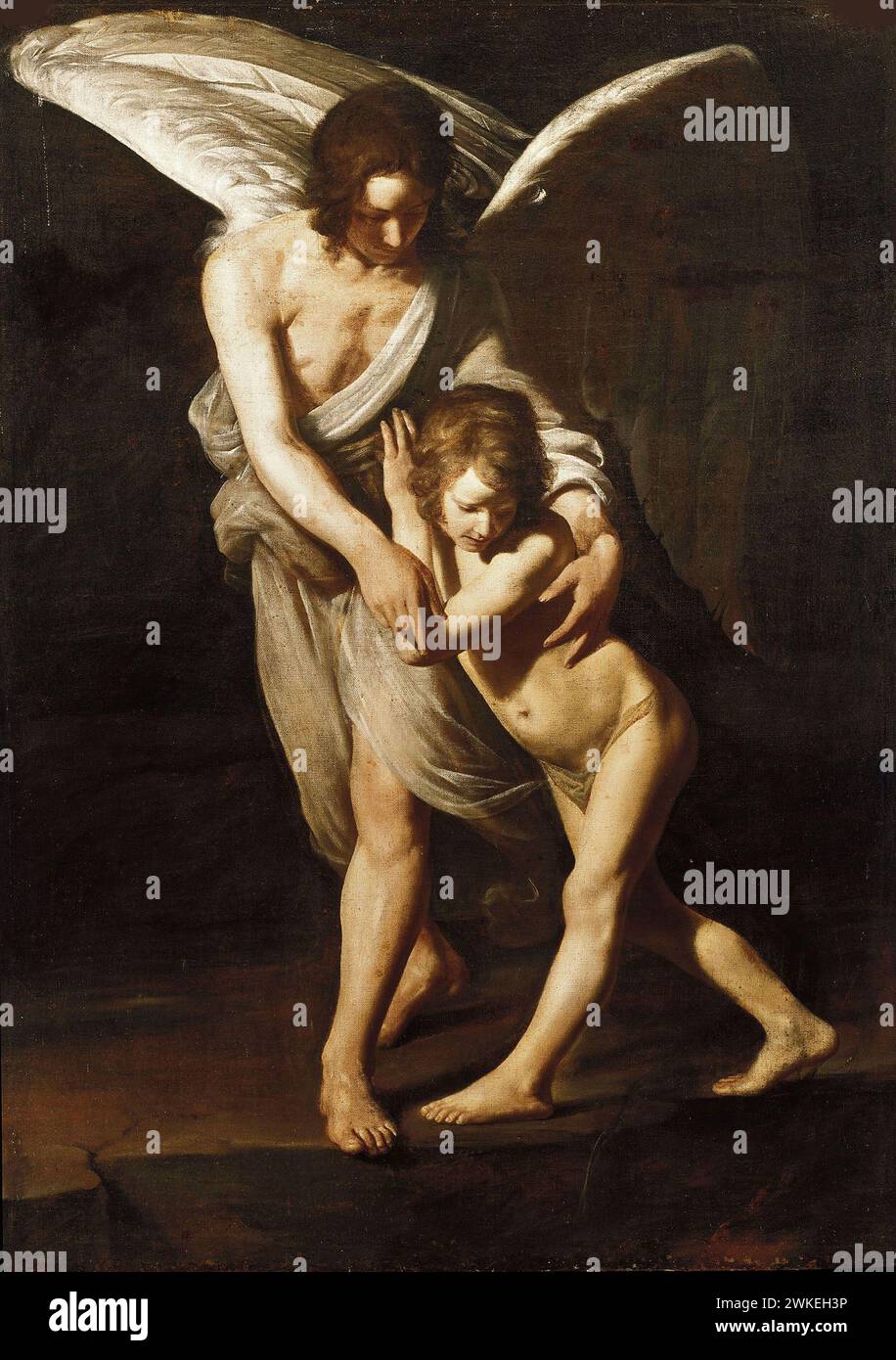 Schutzengel. Museum: Chiesa di San Rufo, Rieti. Author: Giovanni Antonio Galli Stock Photo - Alamy