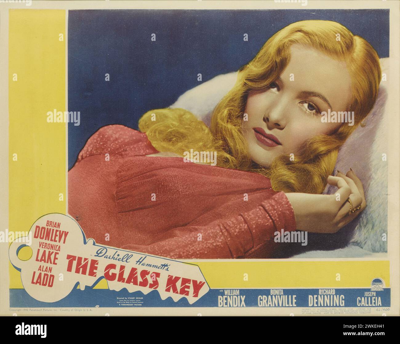 Movie poster "The Glass Key" by Stuart Heisler. Museum: PRIVATE ...