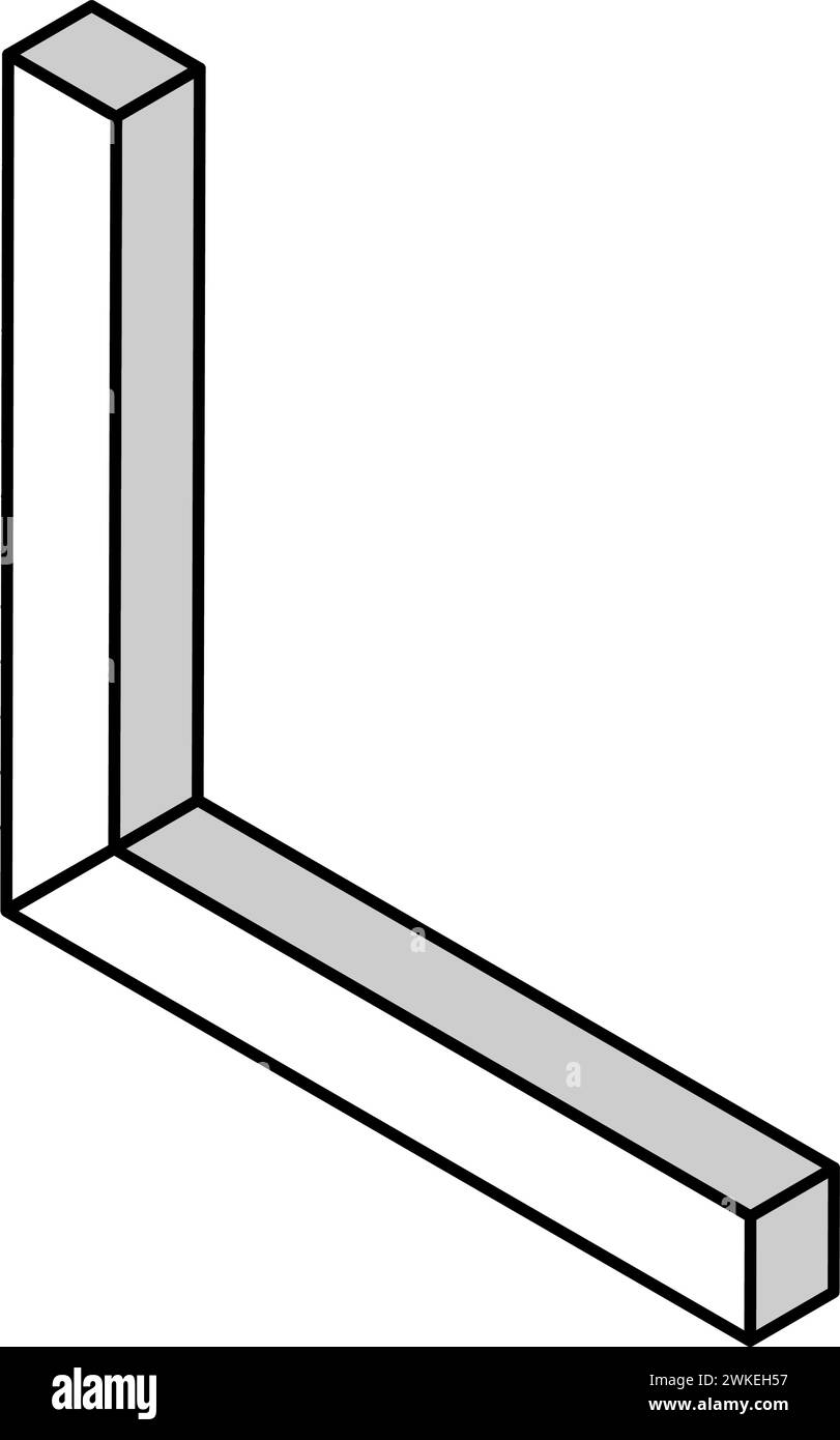 ruler tool repair isometric icon vector illustration Stock Vector Image ...