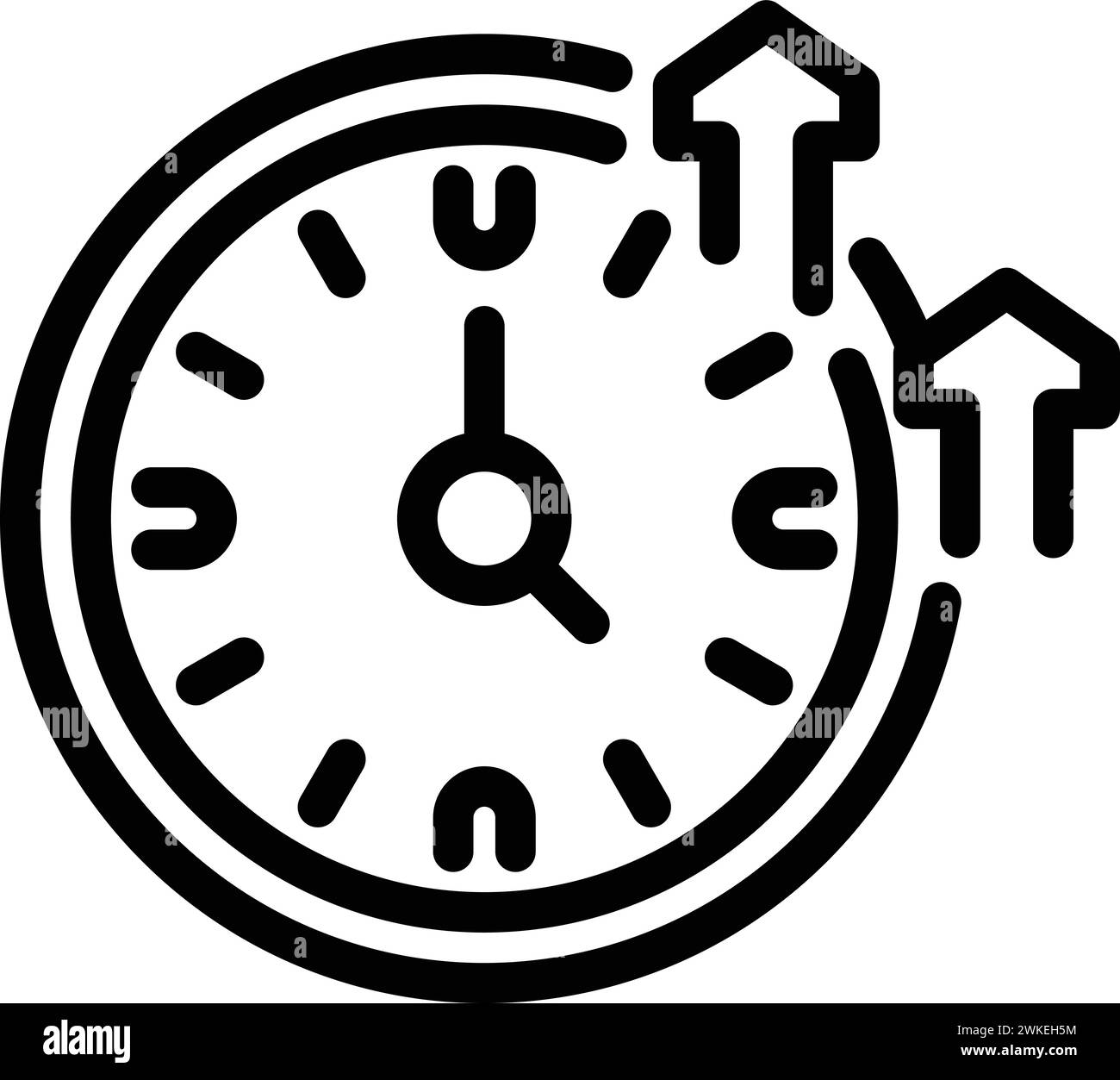 Time management improve icon outline vector. Organization skill ...
