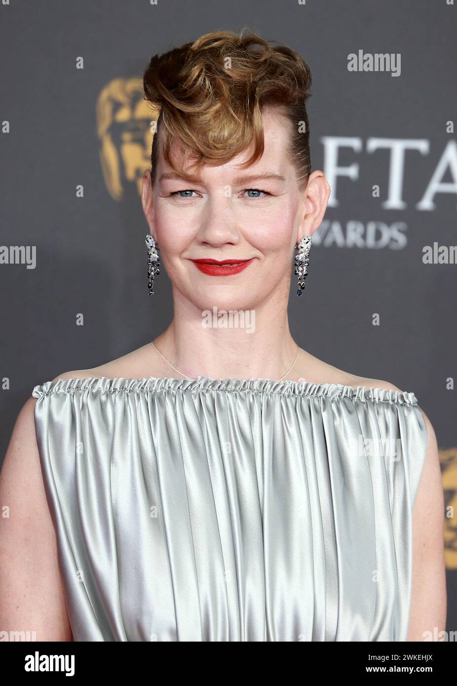 Sandra Hüller attends the 2024 EE BAFTA Film Awards at The Royal ...