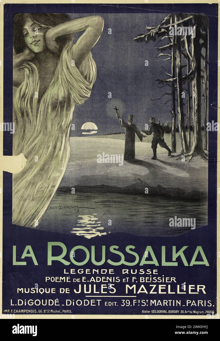 La Roussalka. Légende russe. Museum: PRIVATE COLLECTION. Author ...