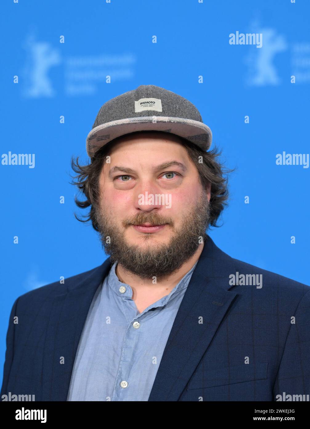 Berlin, Germany. 20th Feb, 2024. Actor David Scheid stands in front of ...