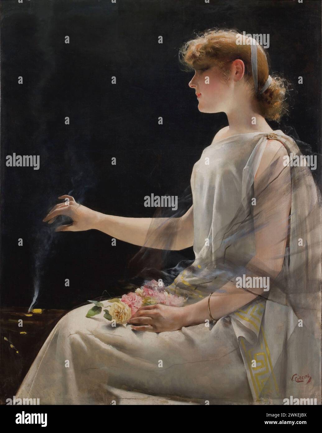 Vestalin. Museum: Privatsammlung. Author: VITTORIO MATTEO CORCOS Stock ...