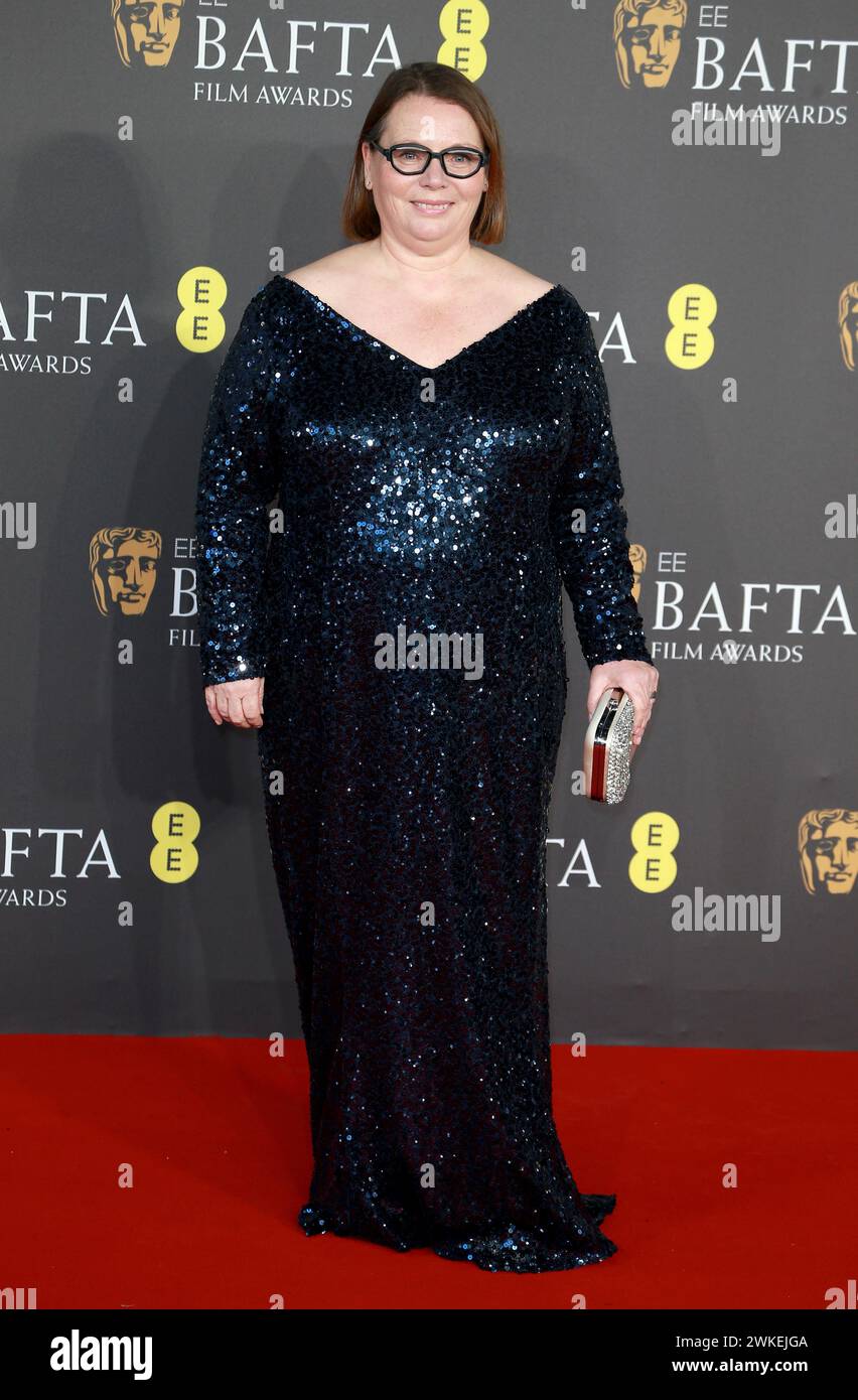 Joanna Scanlan attends the 2024 EE BAFTA Film Awards at The Royal ...