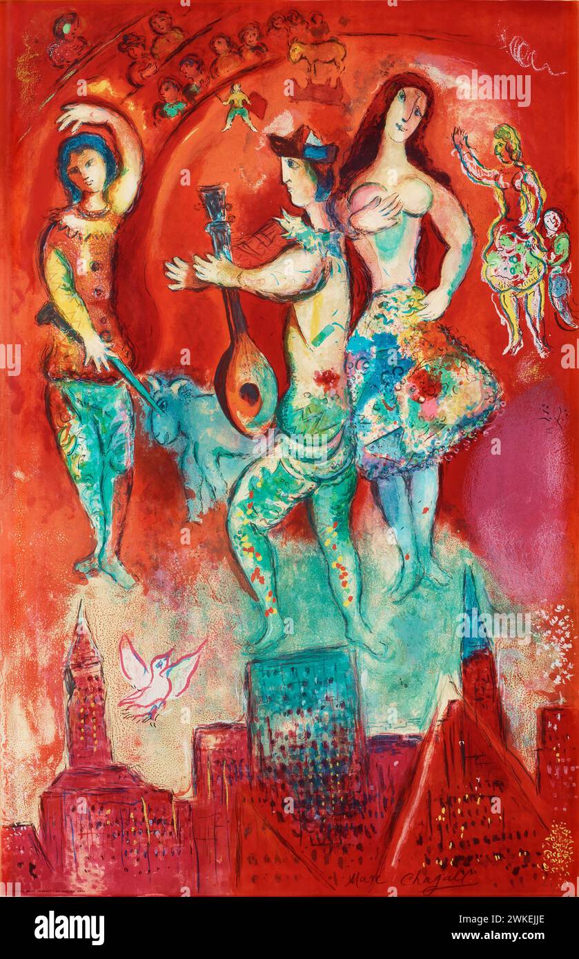 Carmen. Museum: PRIVATE COLLECTION. Author: MARC CHAGALL Stock Photo - Alamy