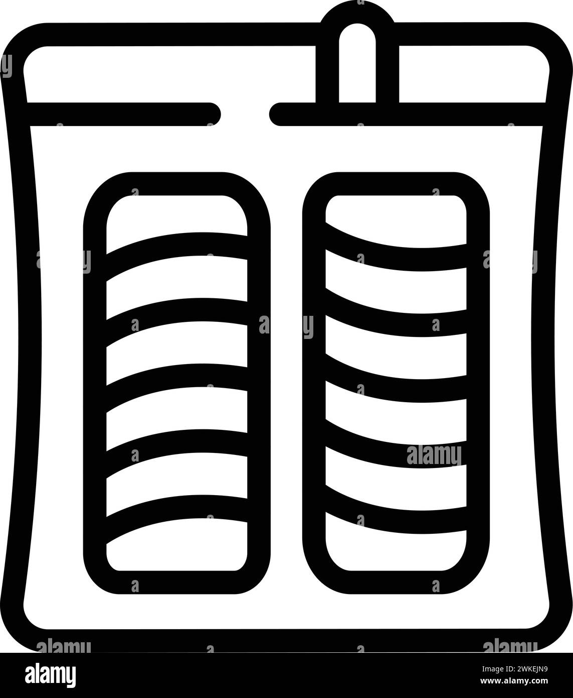 Waterproof hermetic bag icon outline vector. Preserved food packet ...