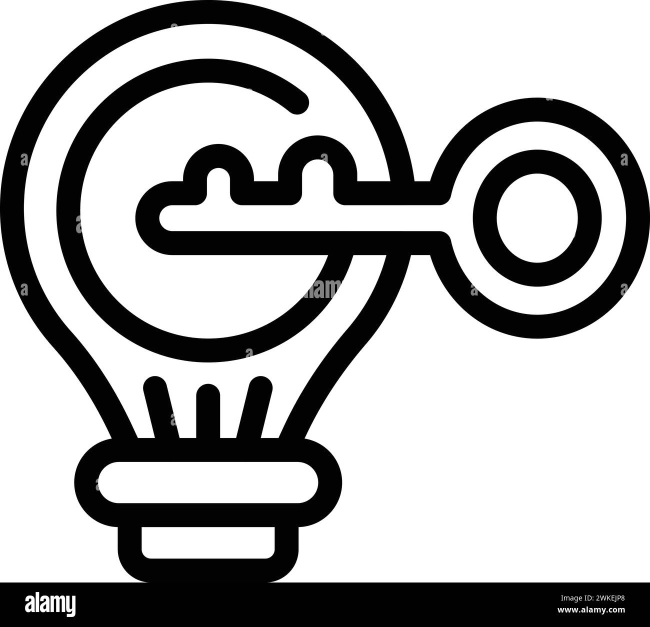 Key skills development icon outline vector. Personal growth evolution ...