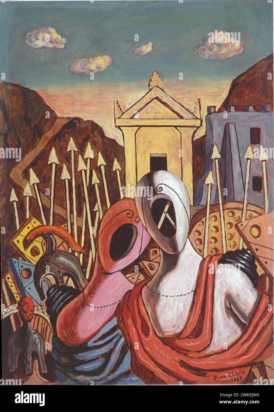Hektor und Andromache in belagerten Troja (Ettore e Andromaca in Troia ...