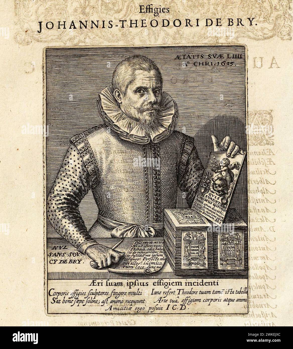 Selbstbildnis. Museum: Privatsammlung. Author: JOHANN THEODOR DE BRY ...