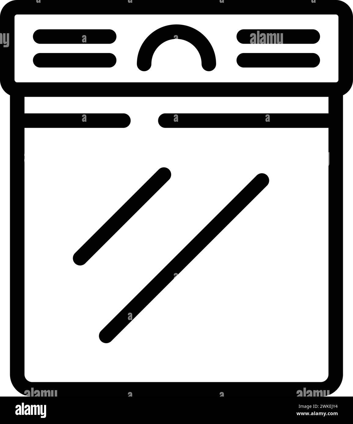 Airless vacuum pouch icon outline vector. Tight compact seal package ...