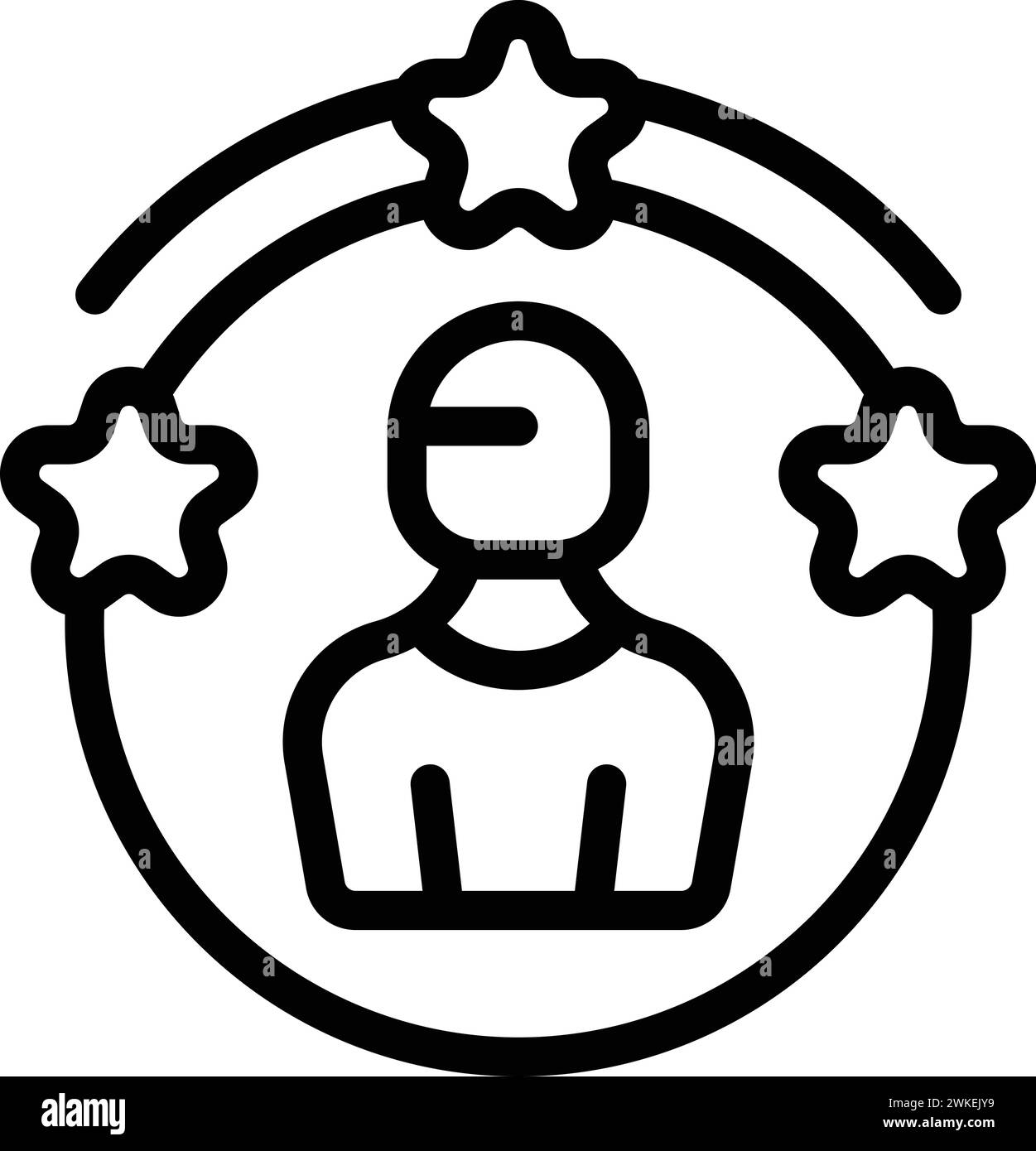 Skills education icon outline vector. Talent mastery enhancement ...