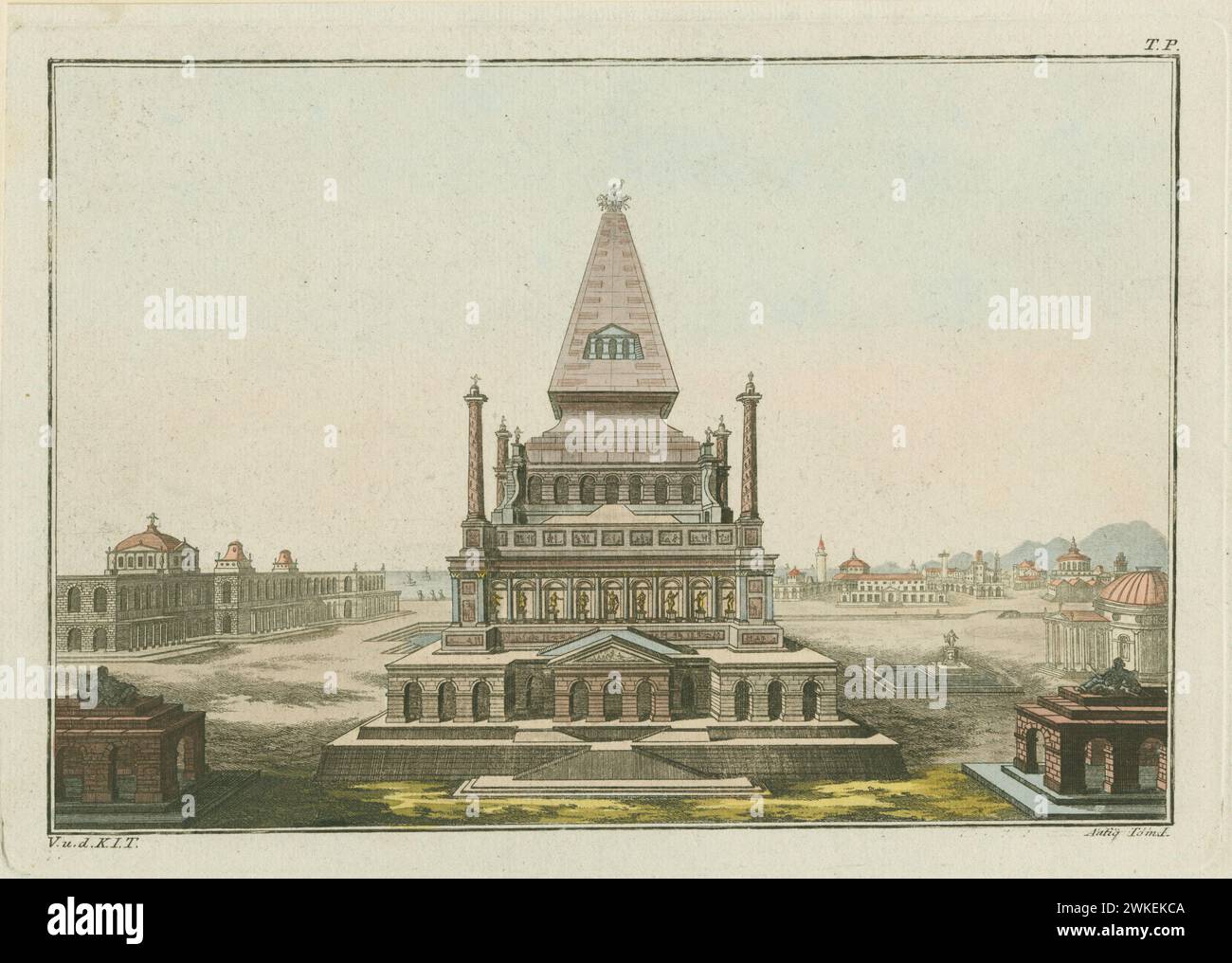 Das Mausoleum von Halikarnassos. Museum: Privatsammlung. Author: JOSEPH ...