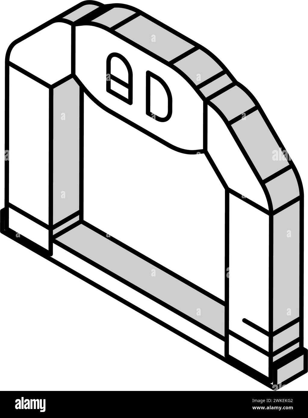 inflatable archway isometric icon vector illustration Stock Vector ...