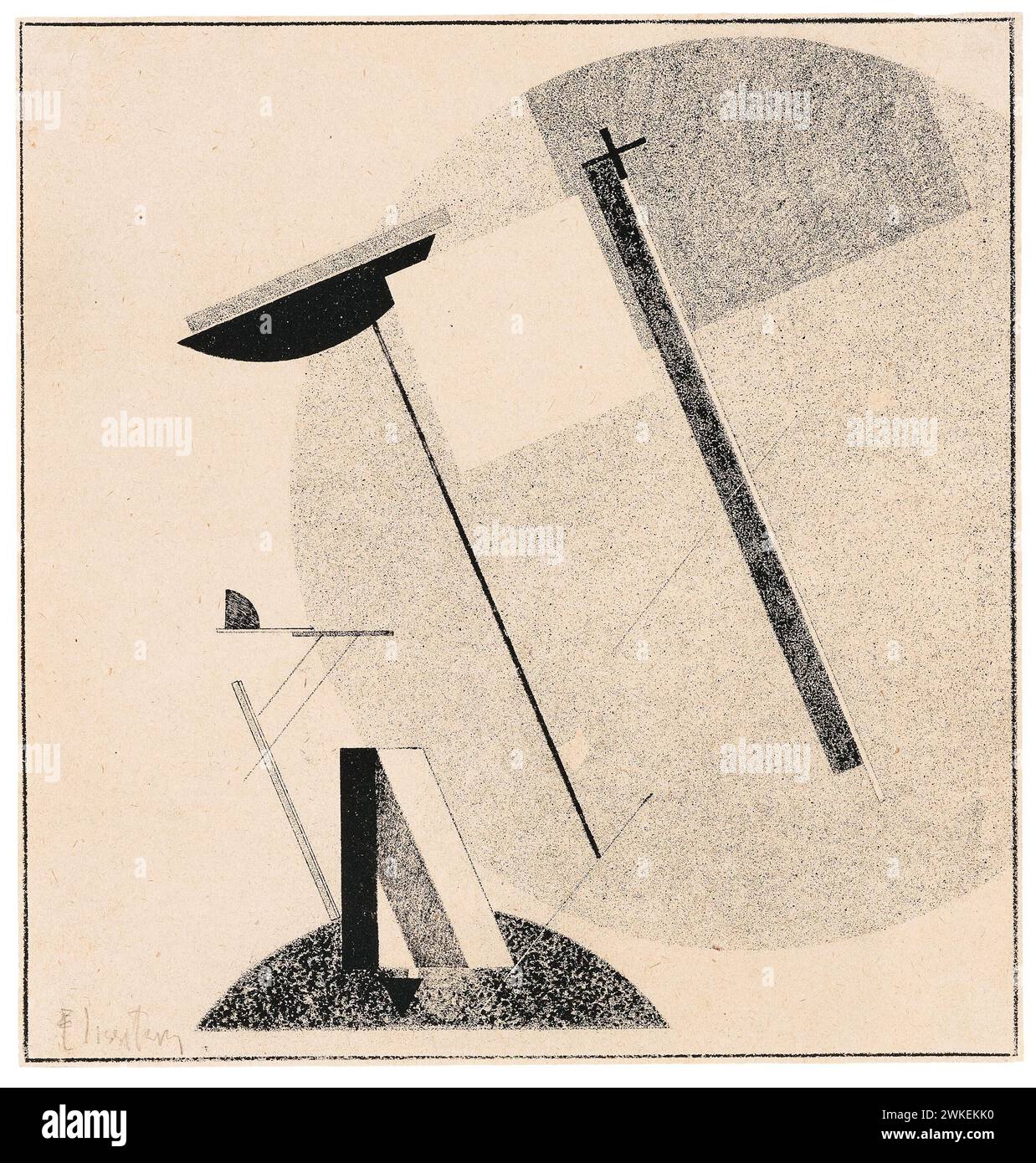 Proun 3 A. Museum: Privatsammlung. Author: EL LISSITZKY Stock Photo - Alamy