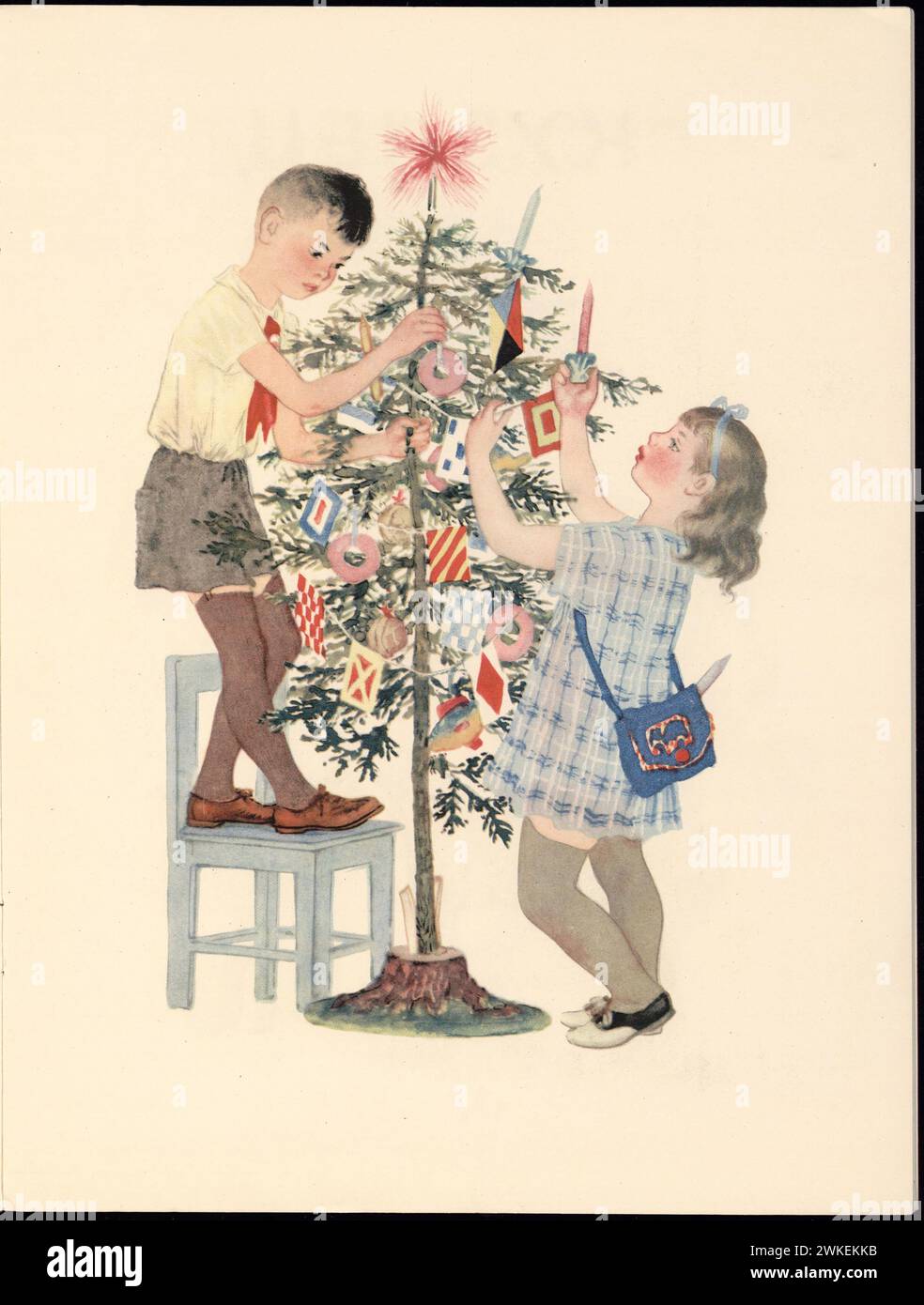 Illustration to the children's book "Giant" by S. Marshak. Museum ...