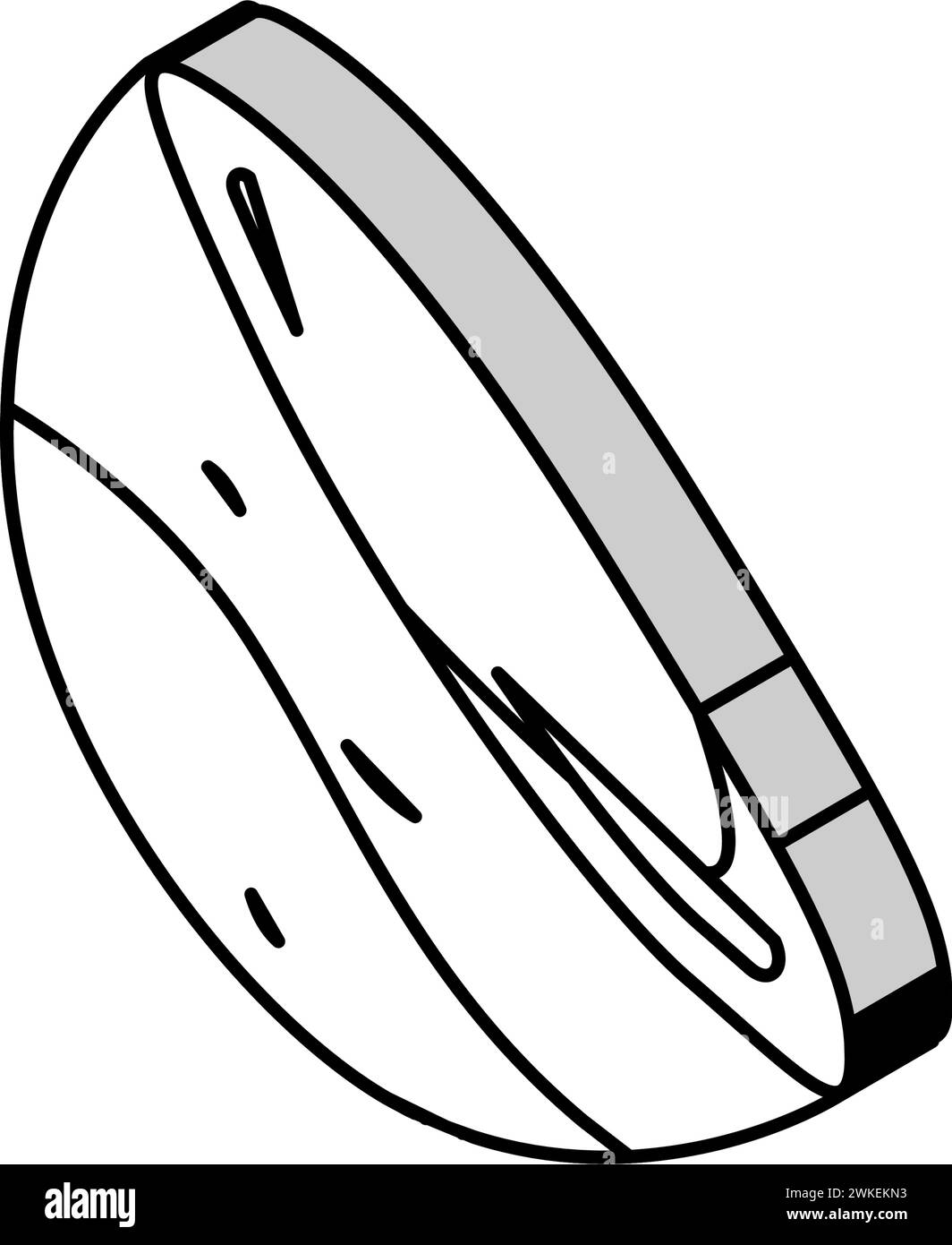 potato cut pieces isometric icon vector illustration Stock Vector Image ...