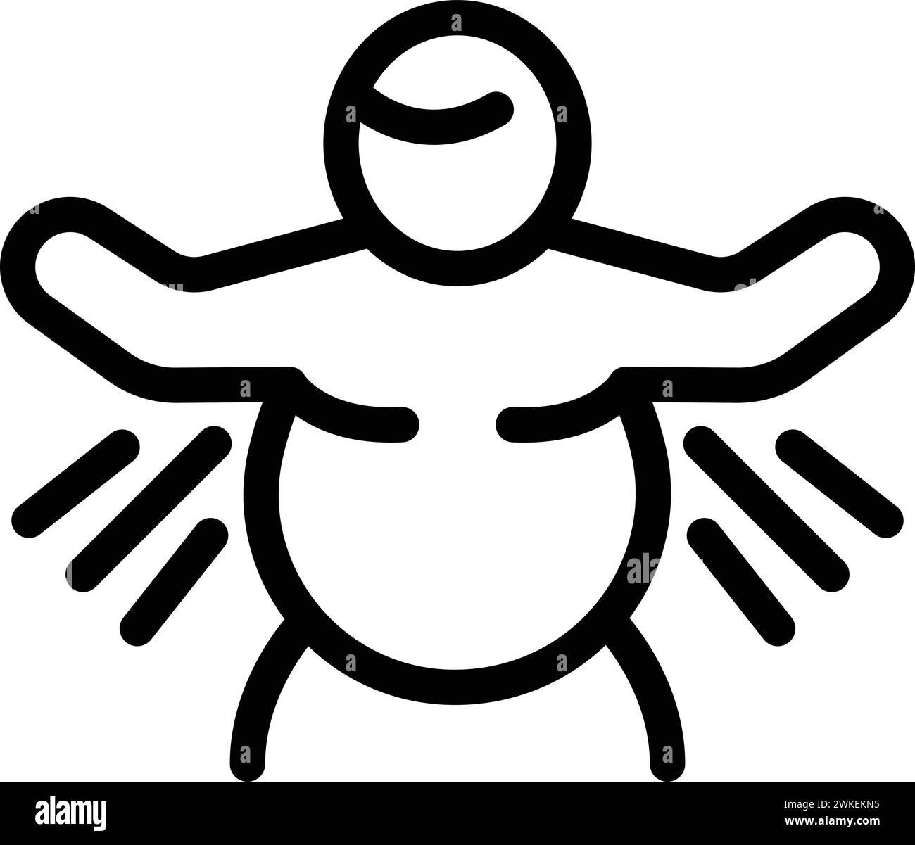 Weight loss plan icon outline vector. Reduction body mass. Healthy ...