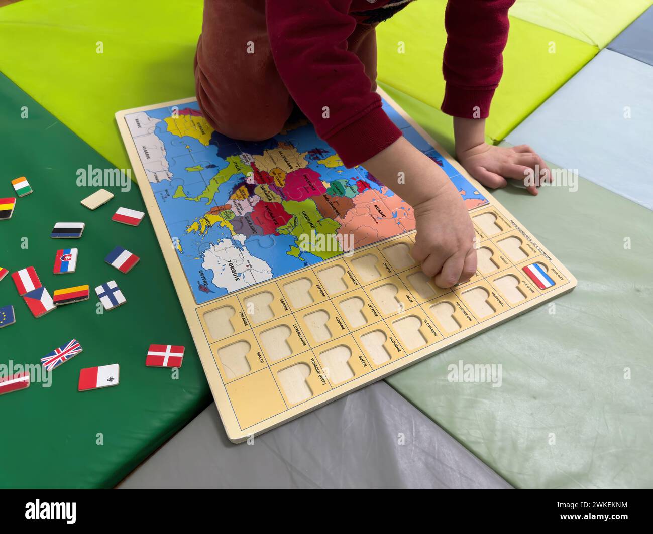 inquisitive nature of a three-year-old toddler as heeagerly engage in ...