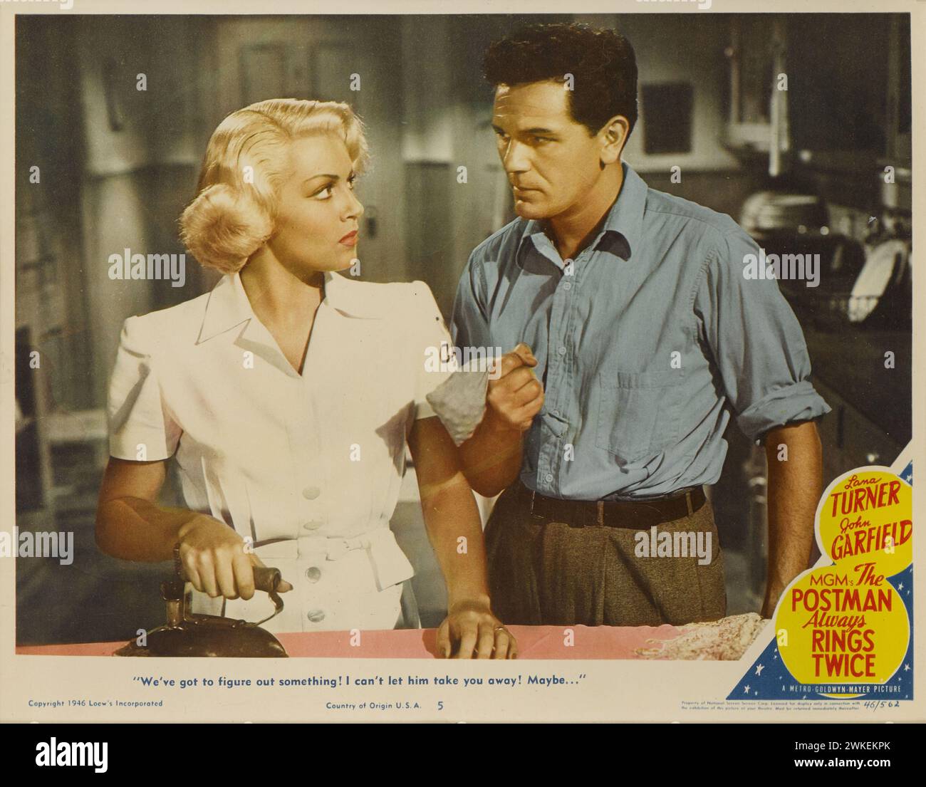 Movie poster "The Postman Always Rings Twice" by Tay Garnett. Museum ...