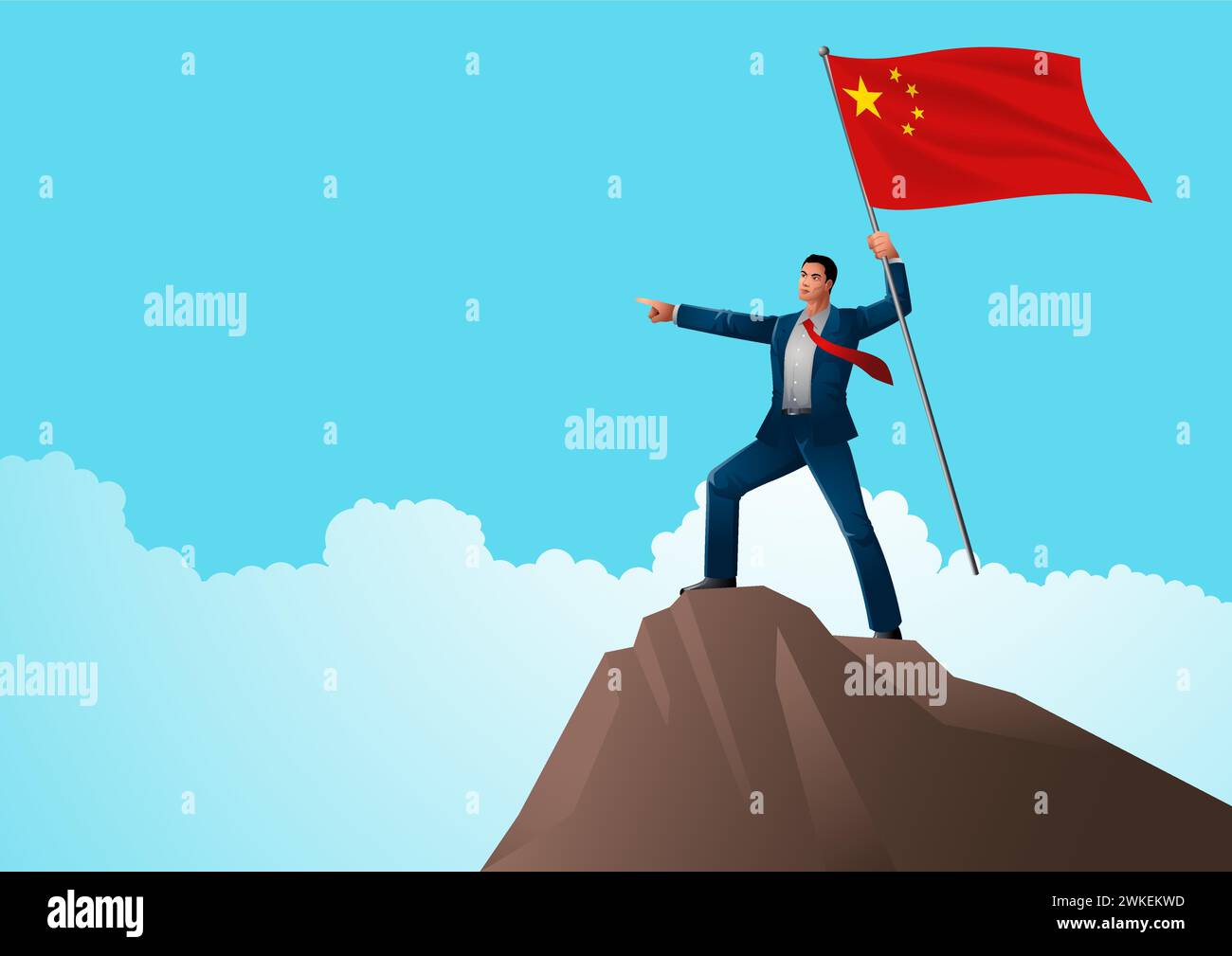 Chinese future propaganda Stock Vector Images - Alamy