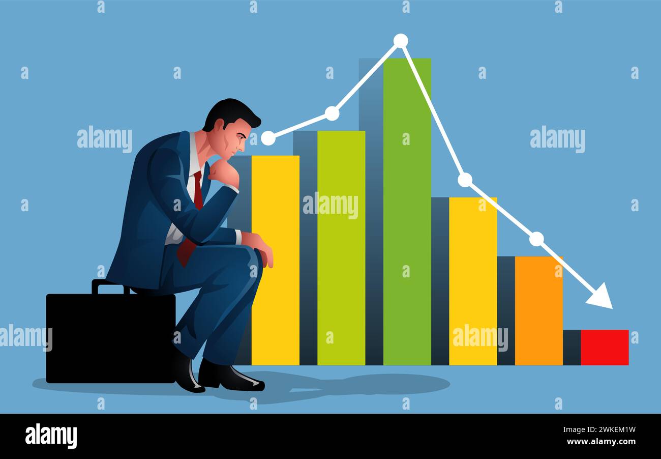 Sadness depiction Stock Vector Images - Alamy