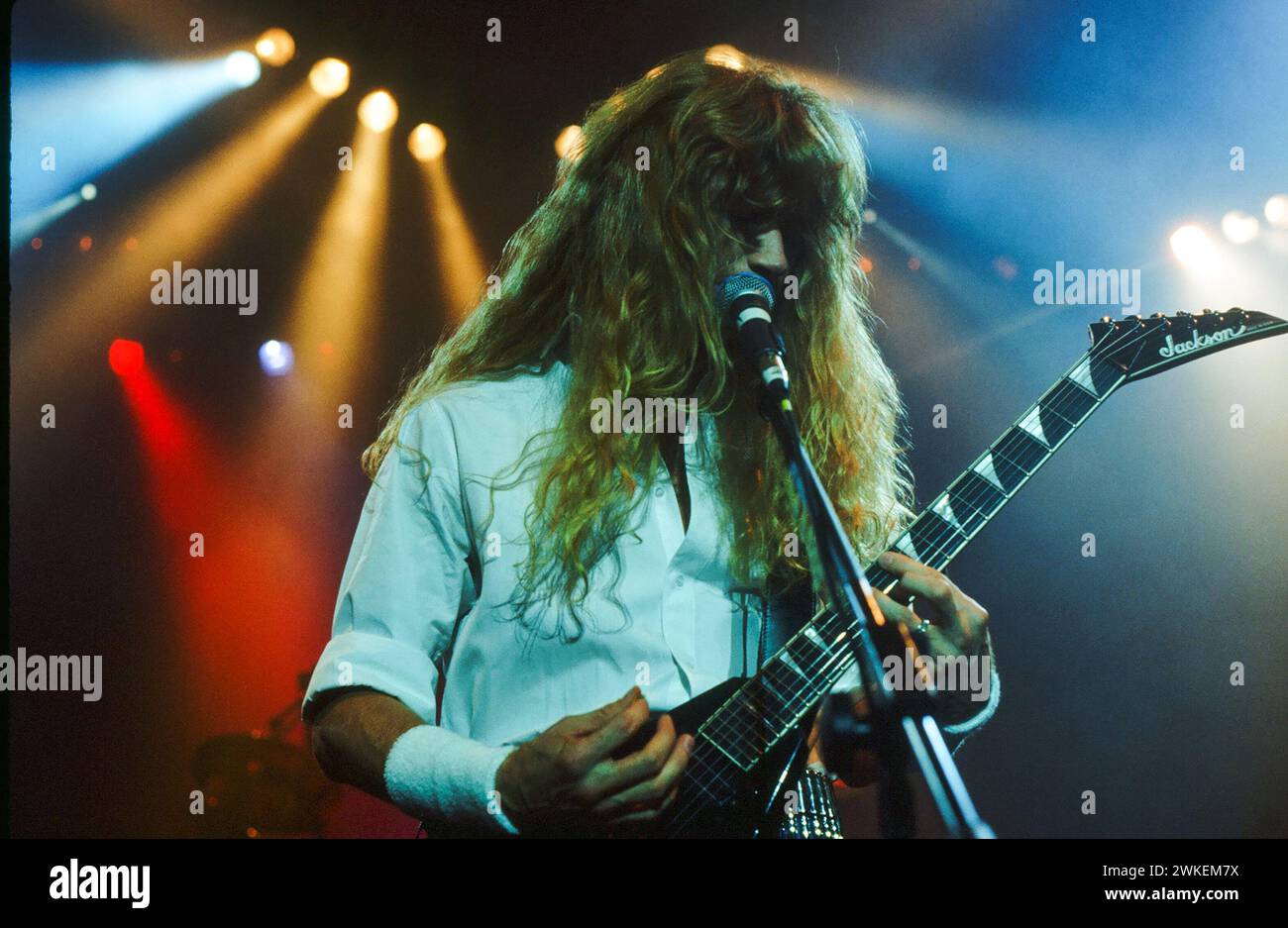 MEGADETH performing live on the Clash Of The Titans Tour at the Pacific ...