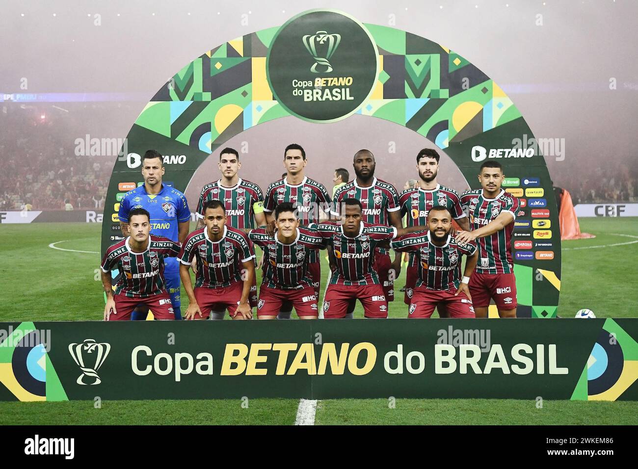 Rio de Janeiro, Brazil, June 1, 2023. Soccer players of the Fluminense ...