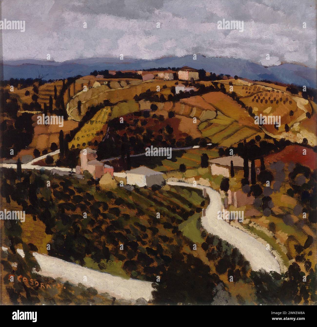 Paesaggio toscano (Toskanische Landschaft). Museum: Galleria Civica d ...