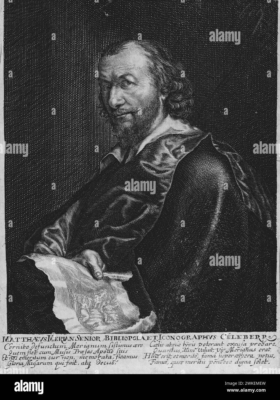 Matthäus Merian der Ältere (1593-1650). Aus Memoria Merianaea. Museum ...