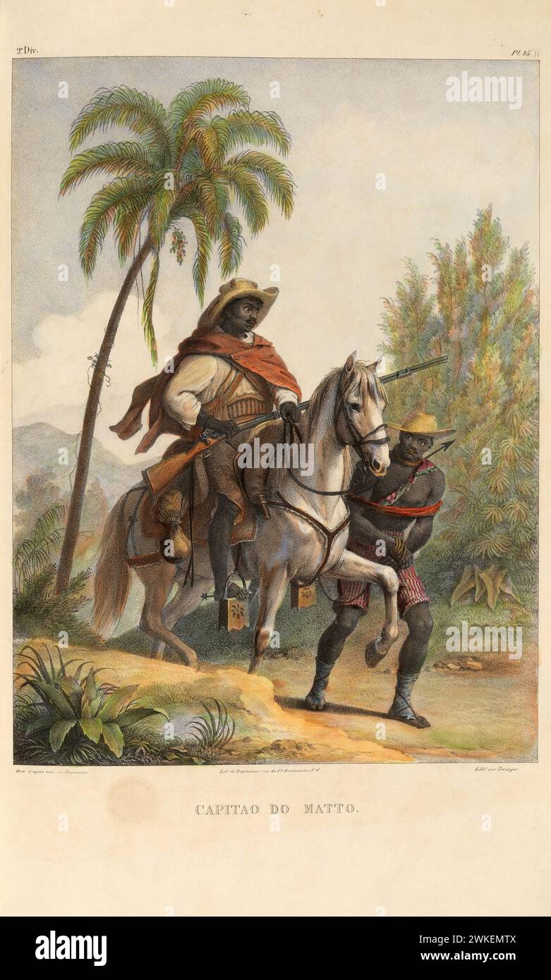 A slave catcher (Capitão do mato). From "Voyage pittoresque dans le ...