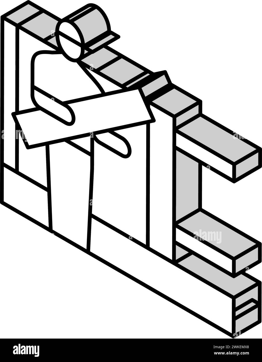 fence installation isometric icon vector illustration Stock Vector ... fence installation isometric icon vector illustration Stock Vector ...