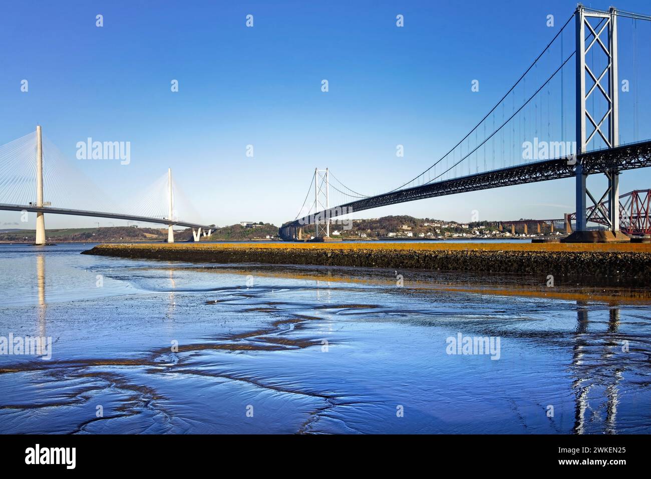 UK, Scotland, South Queensferry, Port Edgar Marina Jetty, Queensferry ...