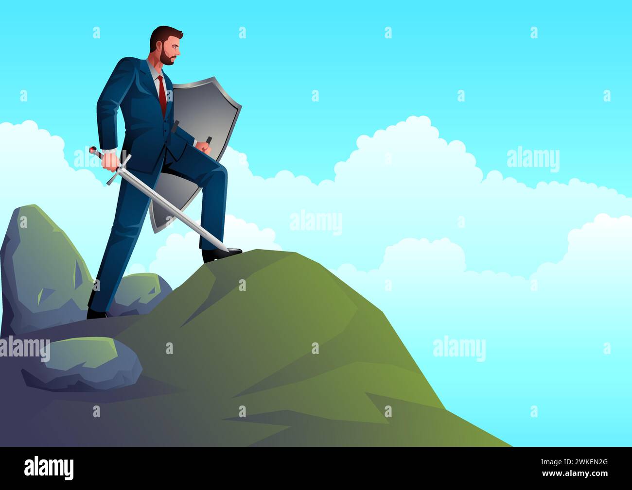 Defence of the rock Stock Vector Images - Alamy