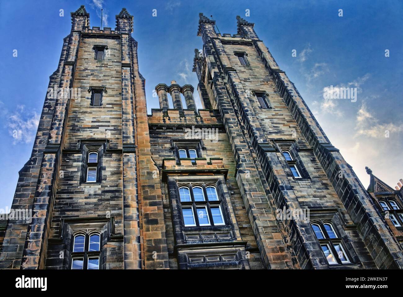 UK, Scotland, Edinburgh, New College Building Stock Photo - Alamy