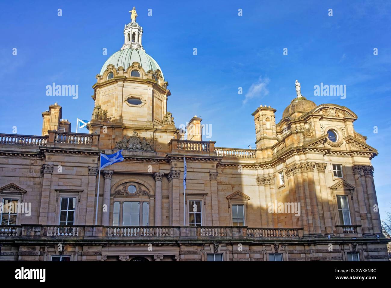 UK, Scotland, Edinburgh, Bank of Scotland Head Office building ...
