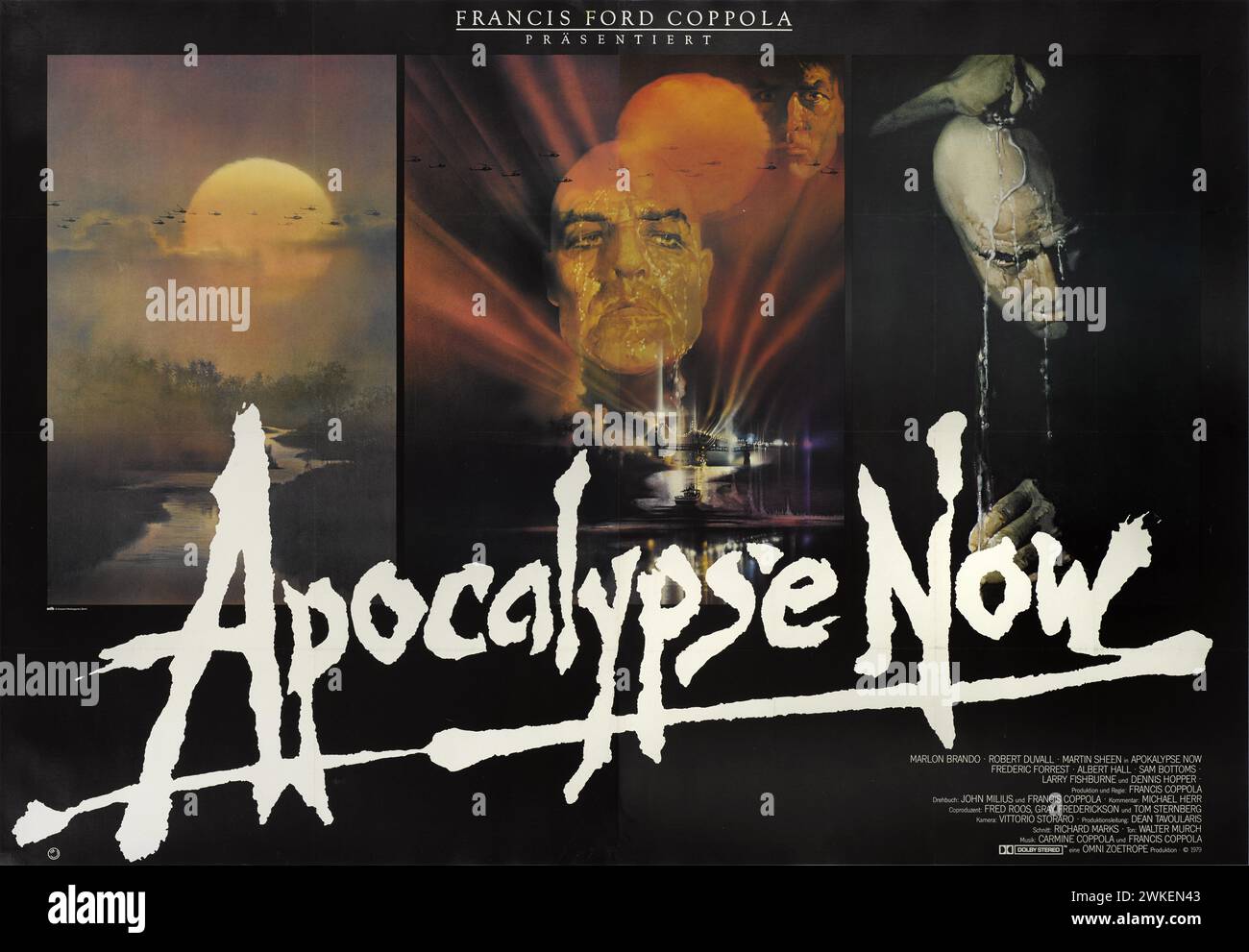 Movie poster "Apocalypse Now" by Francis Ford Coppola. Museum: PRIVATE ...