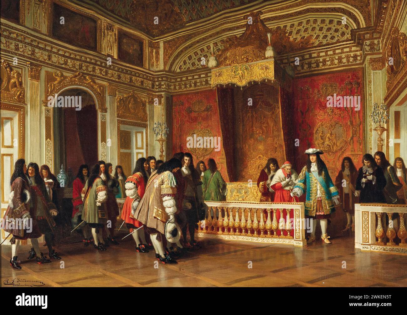 Audienz beim französischen König Ludwig XIV. Museum: Privatsammlung ...