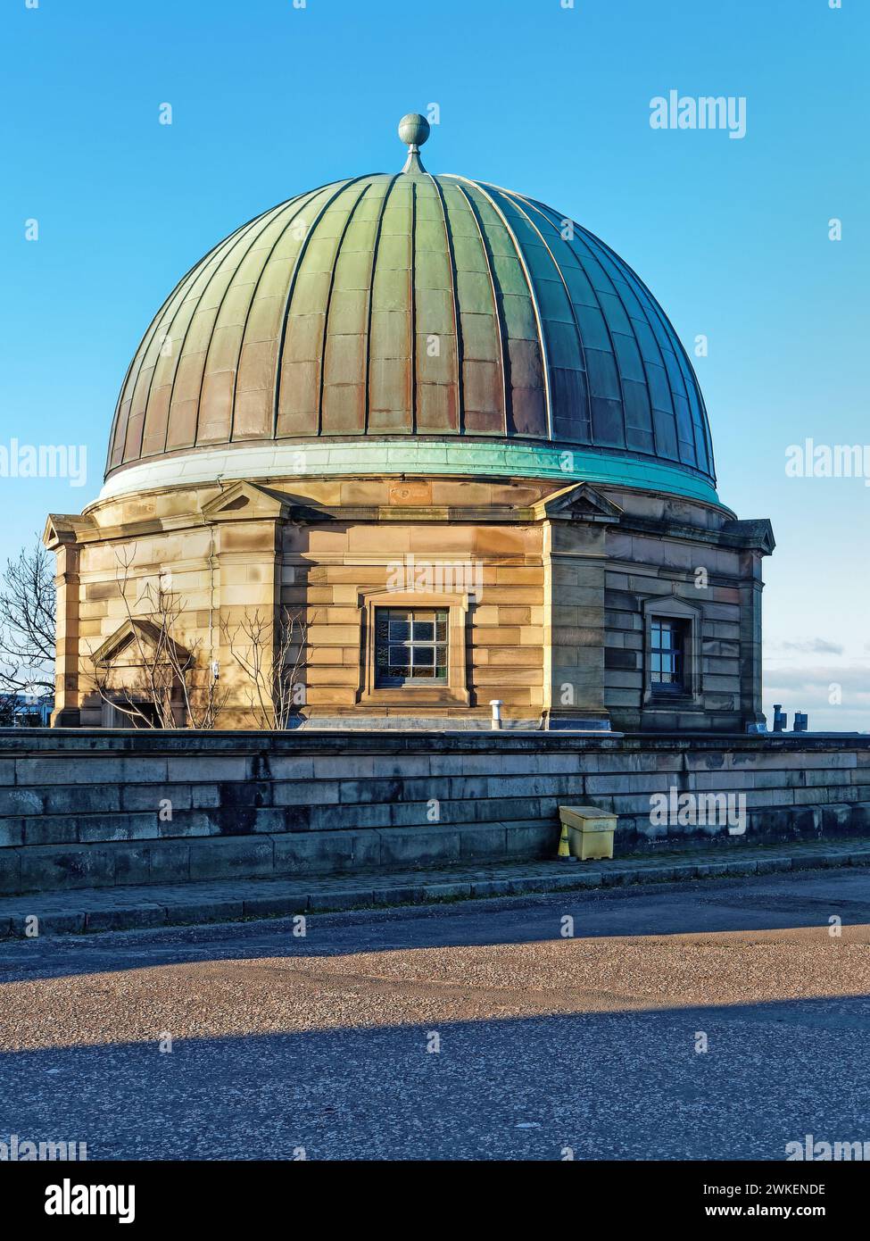 UK, Scotland, Edinburgh, Calton Hill, City Observatory, City Dome Stock ...