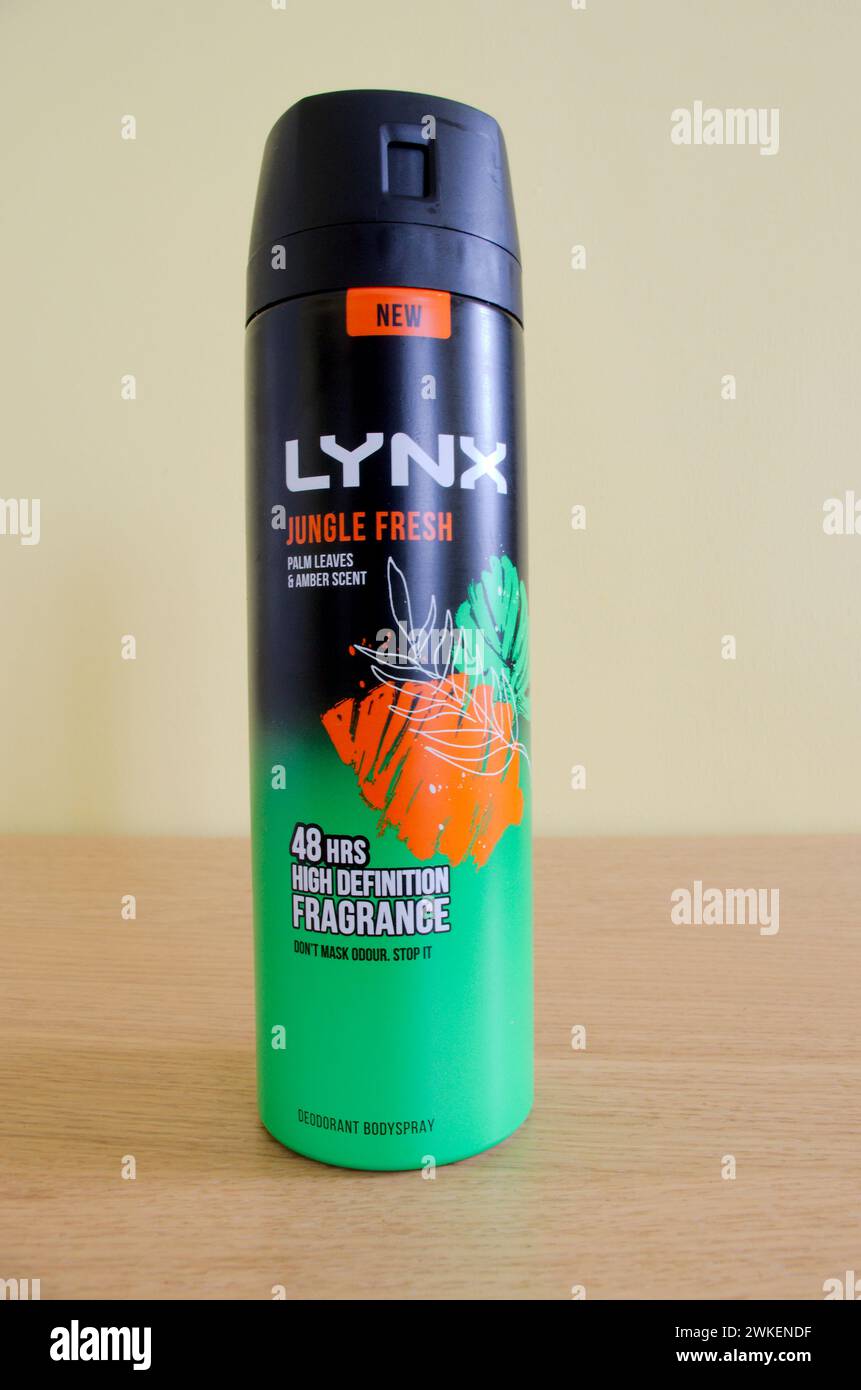 Can or Aerosol of Men's Lynx Jungle Fresh Fragrance Deodorant Body ...