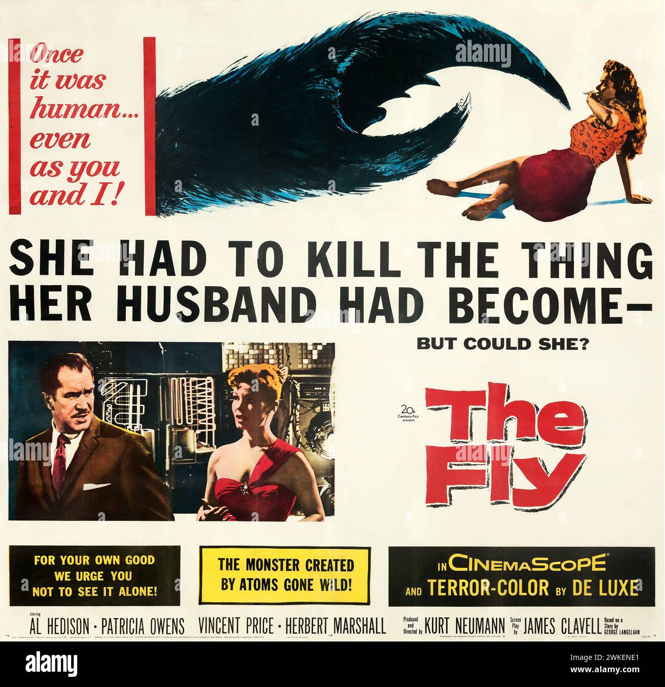 Filmplakat "Die Fliege (The Fly)" von Kurt Neumann. Museum: © 20th ...