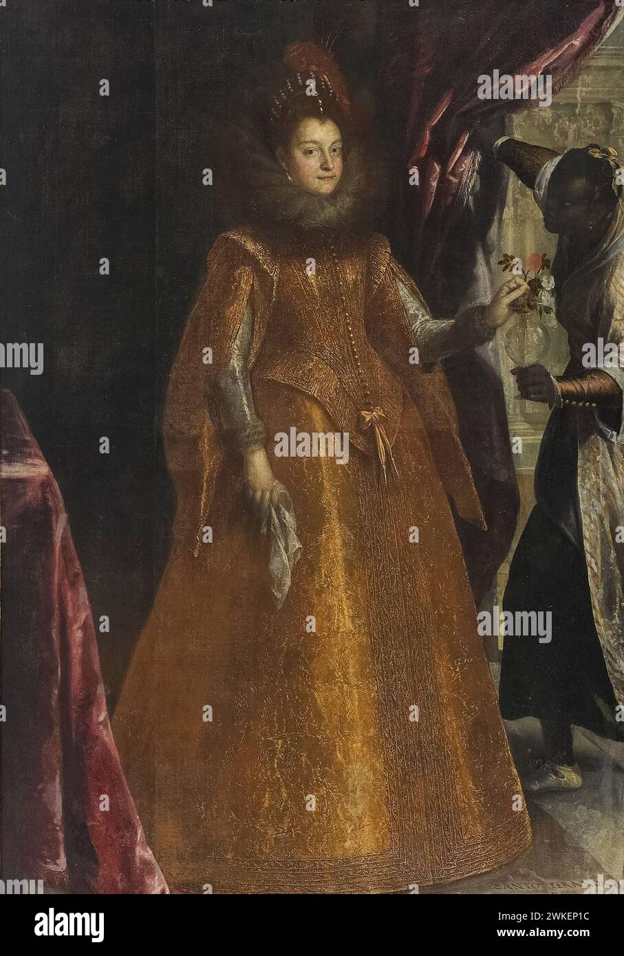 Porträt von Giulia d'Este (1588-1645). Museum: Palazzo Ducale, Mantua ...