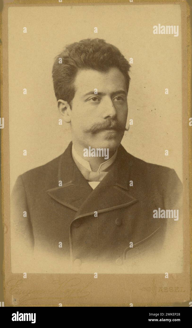 Porträt von Komponist Gustav Mahler (1860-1911). Museum: Privatsammlung ...