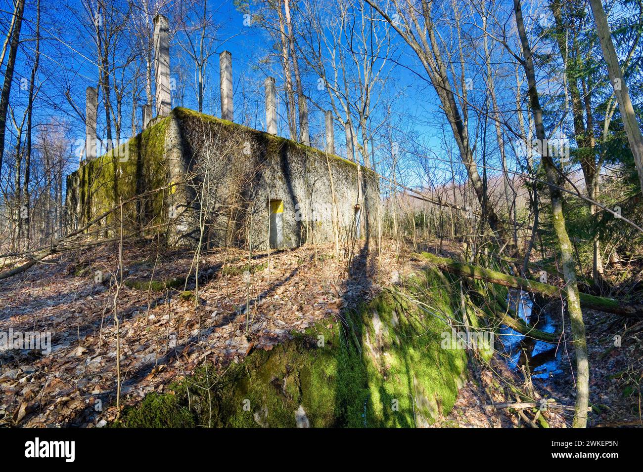 Reinforced shelter of Nazi Land Forces Headquarters from World War II ...
