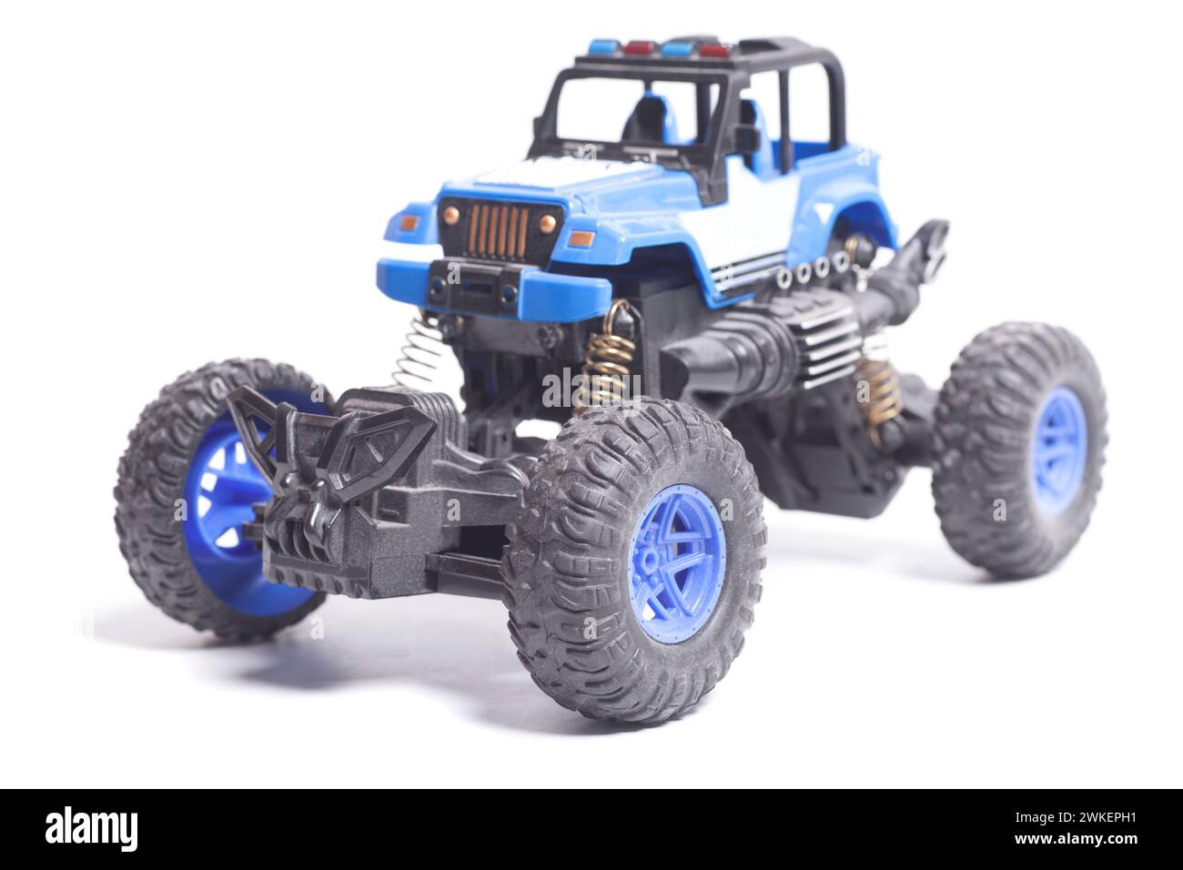 radio-controlled offroad 4x4 toy car isolated on white background Stock ...