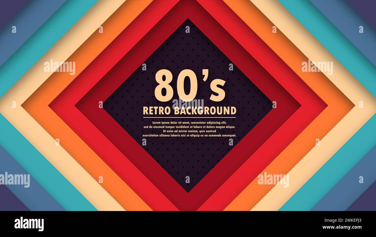 Retro 1980s art Stock Vector Images - Alamy