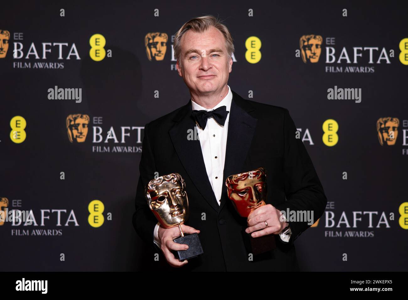Director Christopher Nolan, winner of the best film award and director award for 'Oppenheimer ...