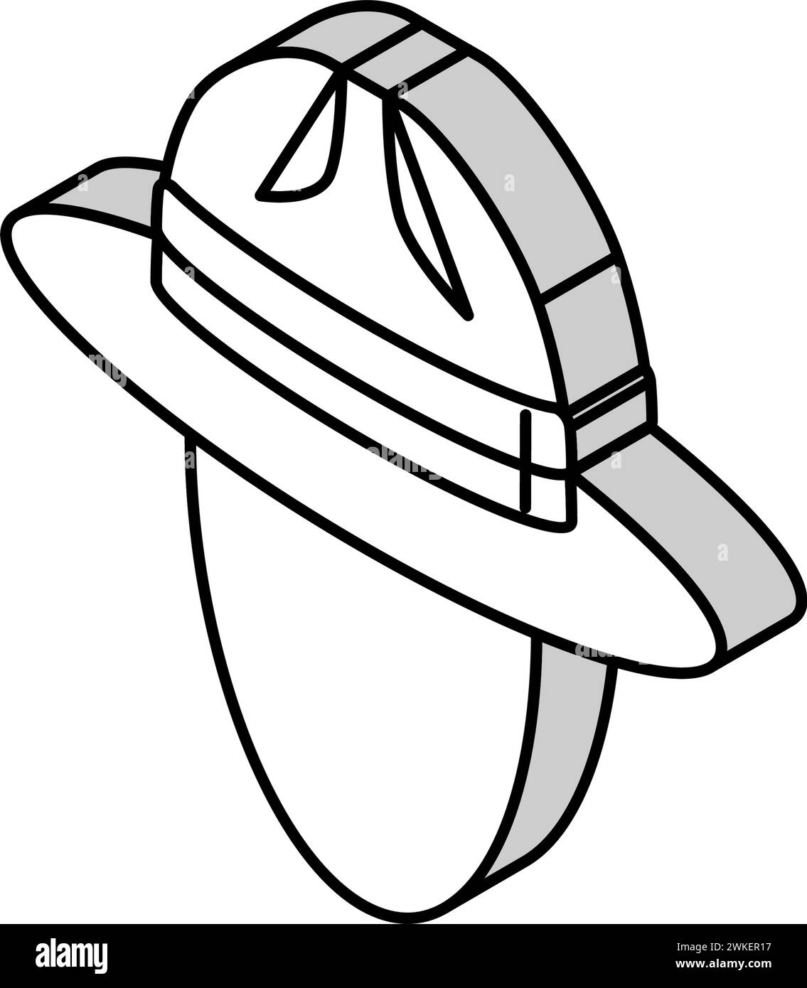 campaign hat cap isometric icon vector illustration Stock Vector Image ...