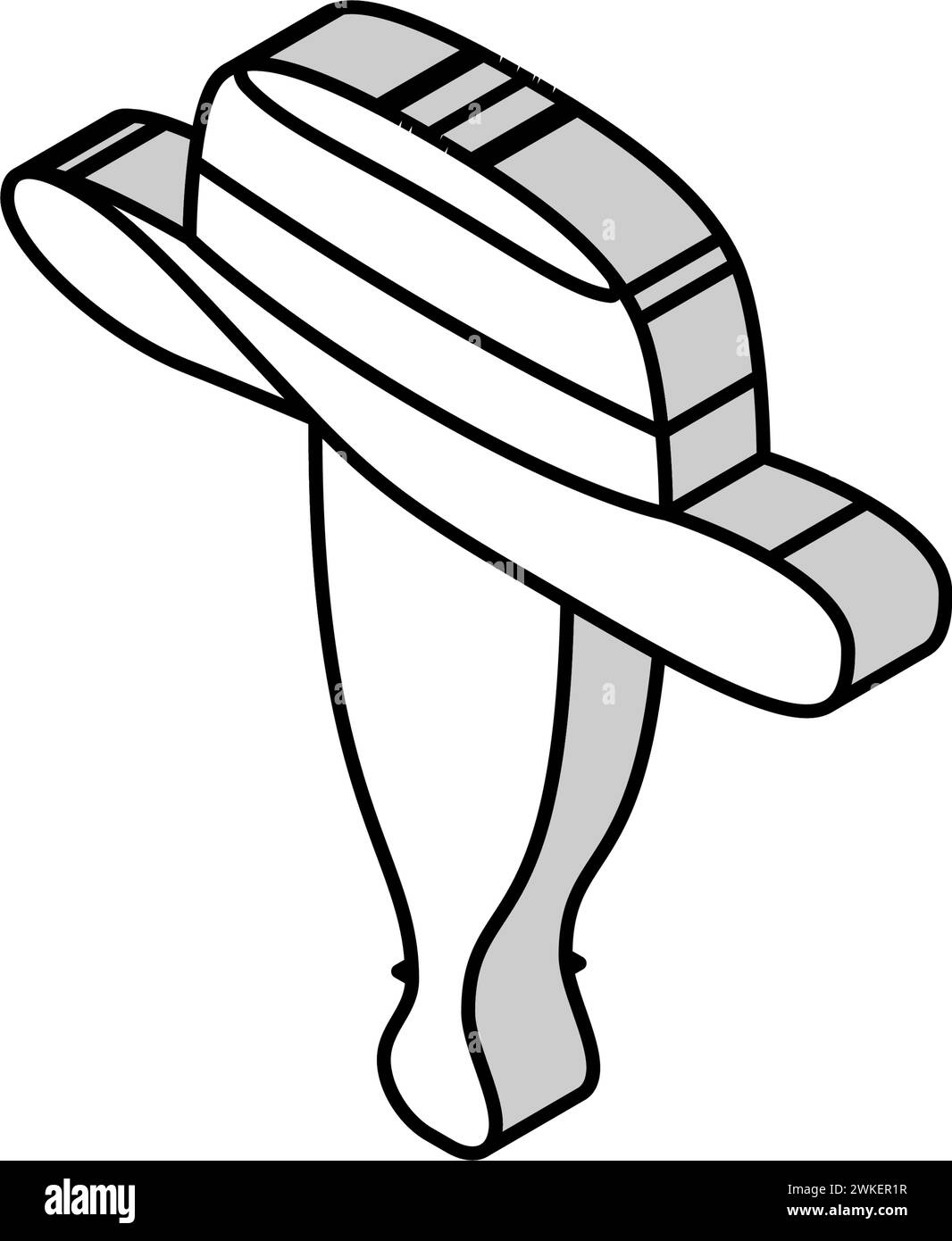 boonie hat cap isometric icon vector illustration Stock Vector Image ...