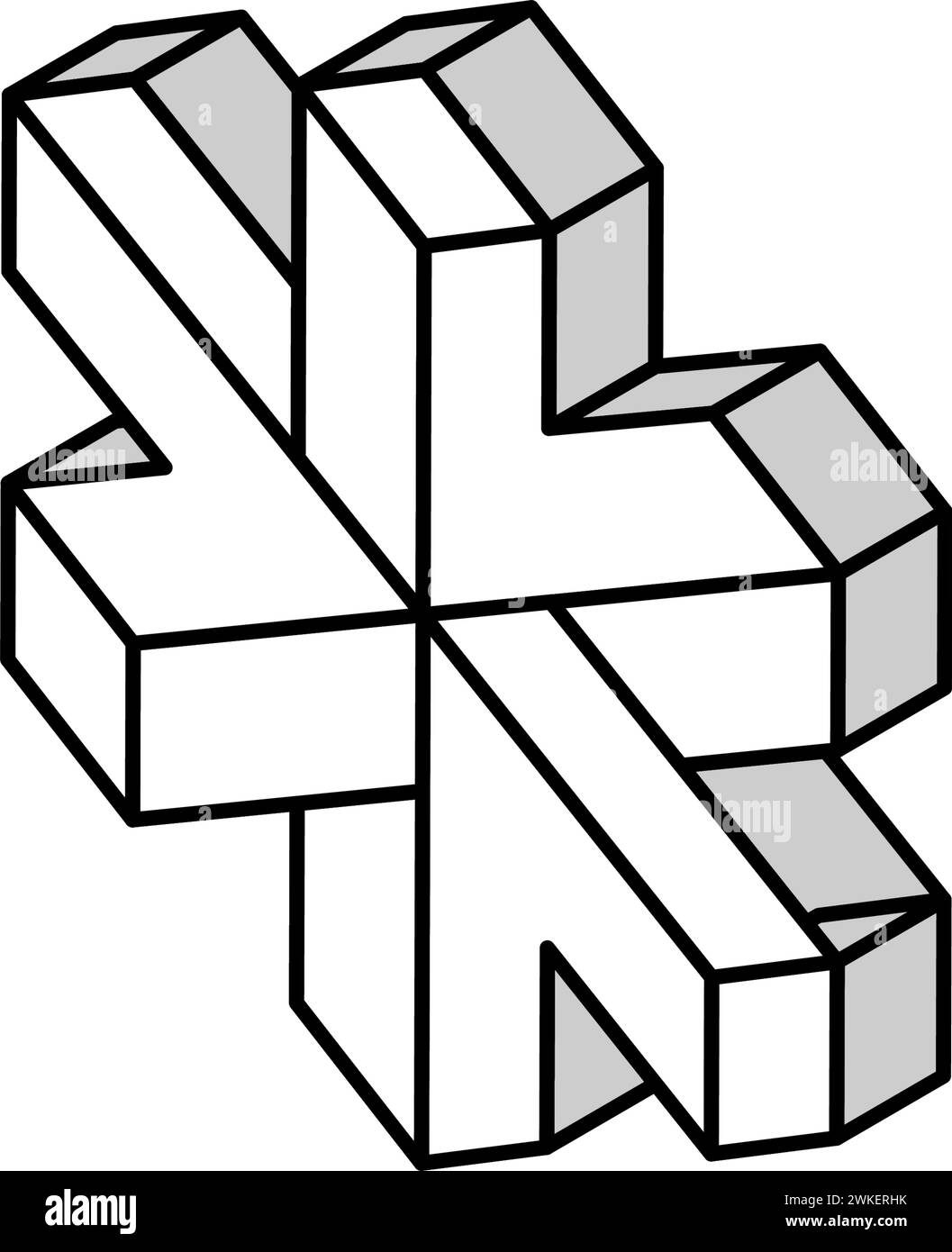 escher impossible geometric shape isometric icon vector illustration ... escher impossible geometric shape isometric icon vector illustration ...